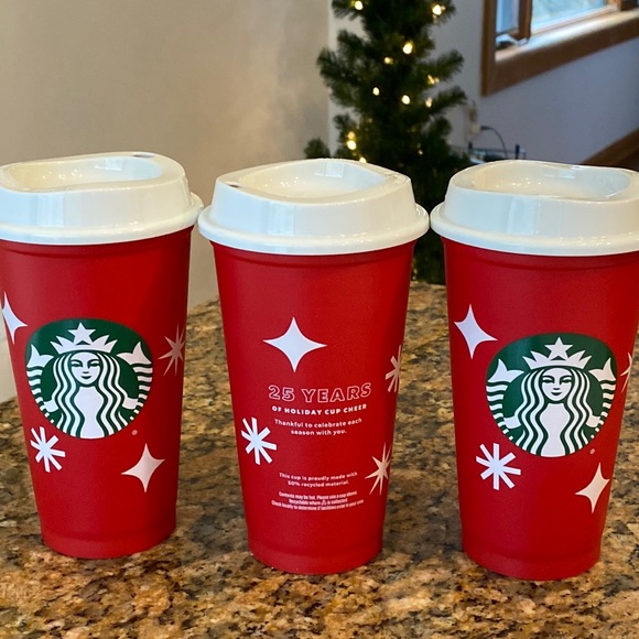 Starbucks | Dining | Starbucks December 222 Reusable Cups | Poshmark